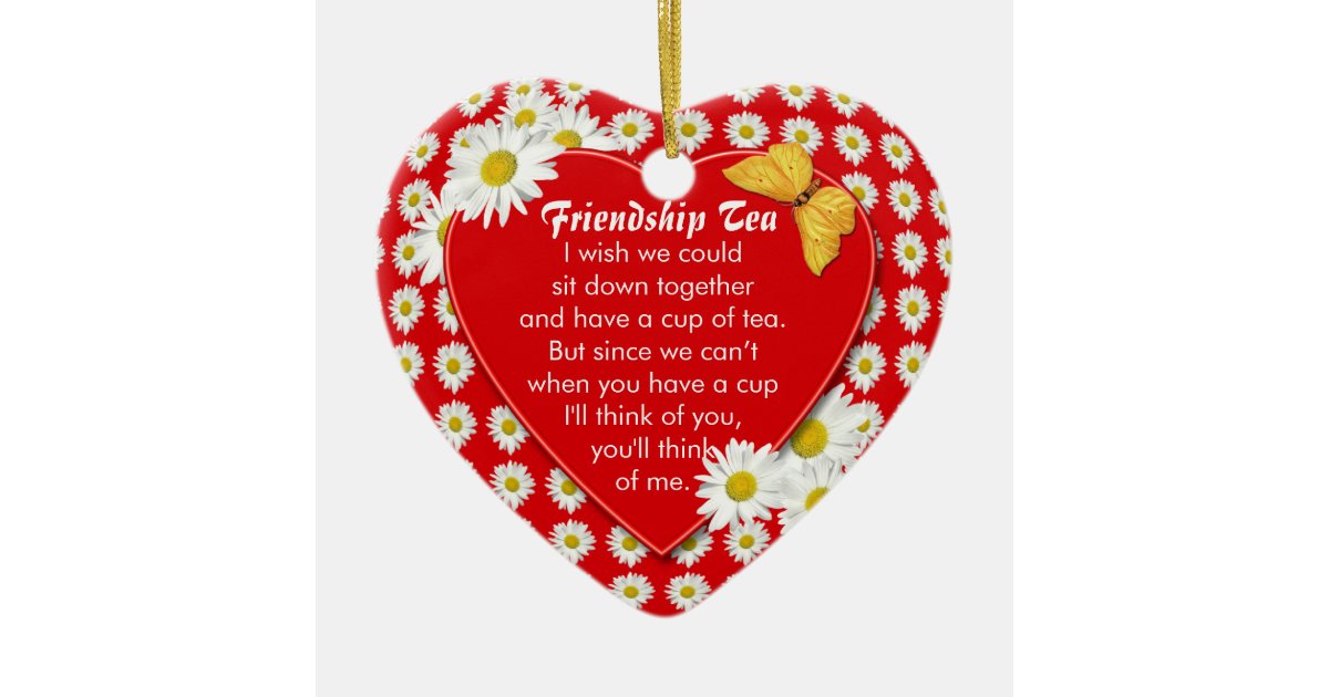 Friendship Tea Recipe Ornament | Zazzle