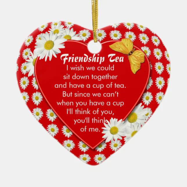 Friendship Tea Recipe Ornament | Zazzle