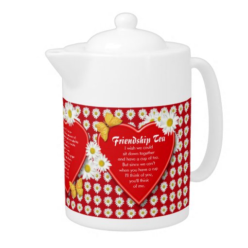 Friendship Tea Recipe Teapots | Zazzle