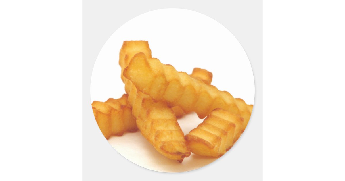 Fries Classic Round Sticker | Zazzle