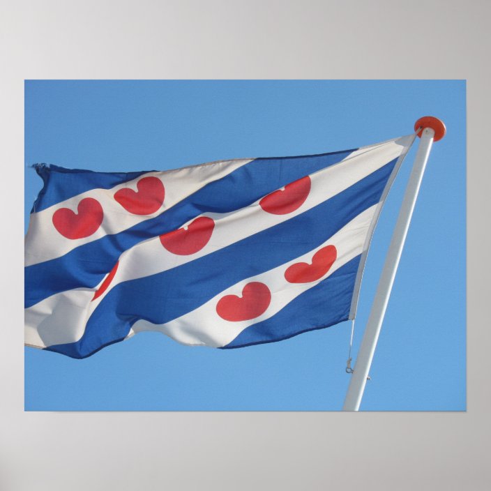 Friese Vlag, Frisian Flag, Fryslan Photo Poster | Zazzle.com