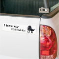 Friesian, black stallion, I love my Friesian Bumper Sticker | Zazzle
