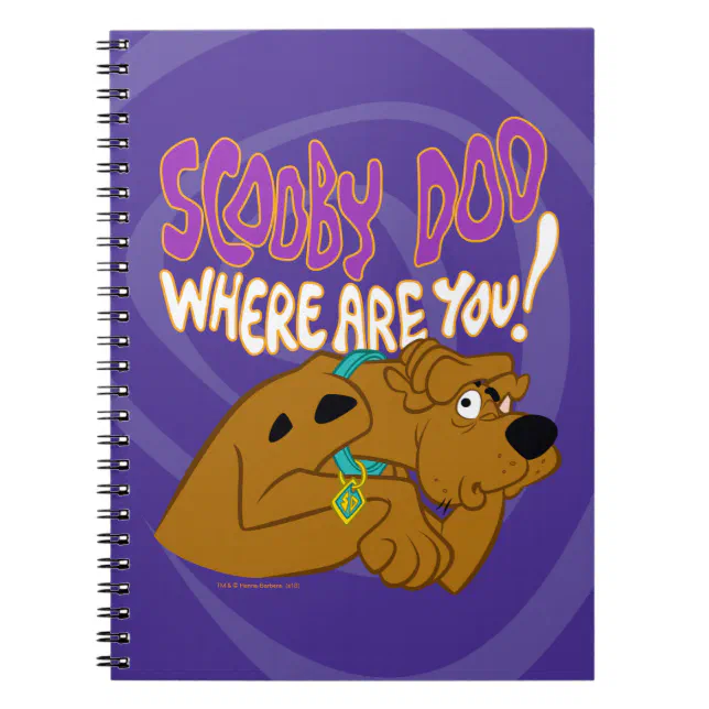 Frightened Scooby-Doo Notebook | Zazzle