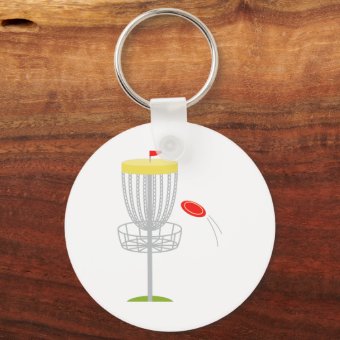 Frisbee Disc Golf Keychain | Zazzle