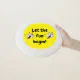 Frisbee Flying D Cute Let the Fun begin! | Zazzle