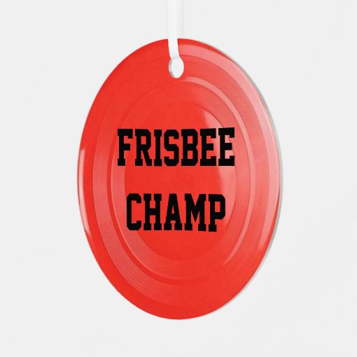 Frisbee Lover Personalized Ornament | Zazzle