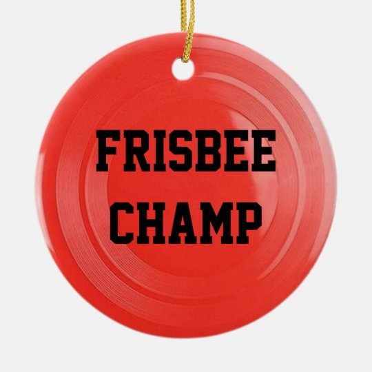 Frisbee Lover Personalized Ornament | Zazzle.com