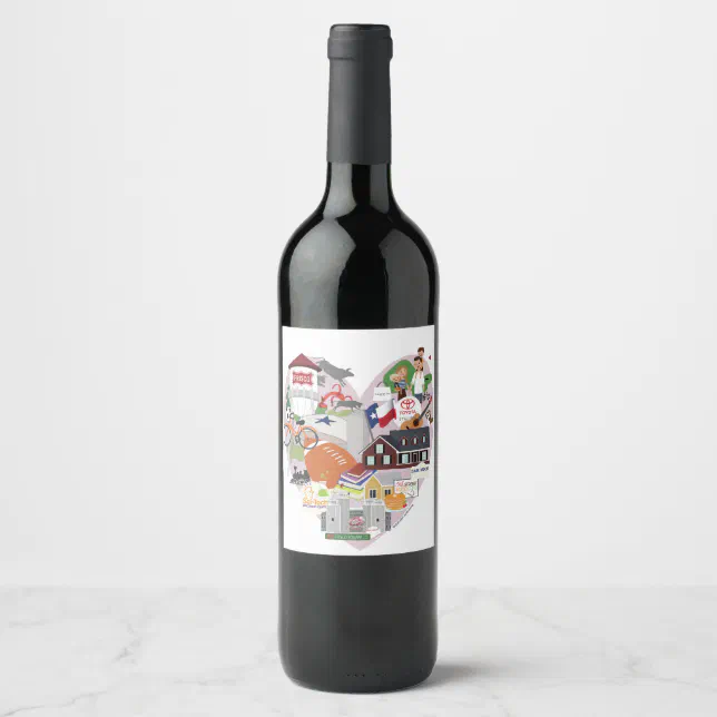 Frisco Texas Wine Wine Label | Zazzle