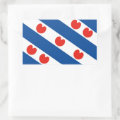 Frisia frisian flag netherlands country region rectangular sticker | Zazzle