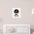 Frizz-Bee Funny Afro Bee Pun Poster | Zazzle