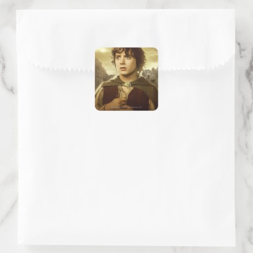 FRODO™ Golden Square Sticker | Zazzle