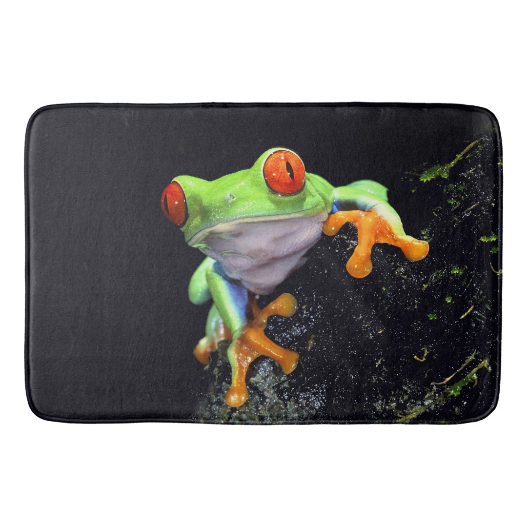 Frog 3 bath mat | Zazzle
