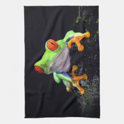 Frog 3 Kitchen Towels | Zazzle