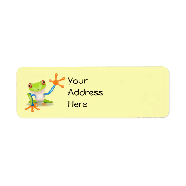 Frog Address Labels | Zazzle