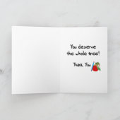 Frog and Apple Good Teacher Appreciation Thank You | Zazzle