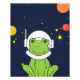 Frog Astronaut Animal With Space Helmet Clipart Photo Print | Zazzle