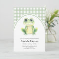Frog Baby shower Invitation | Zazzle