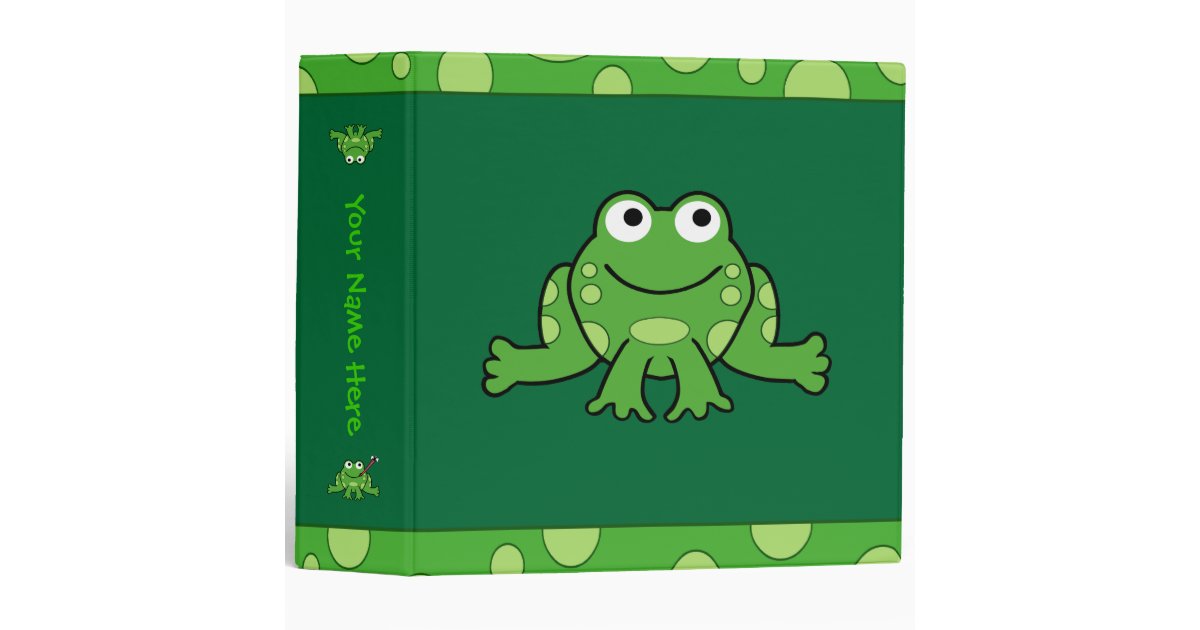 Frog Binder | Zazzle