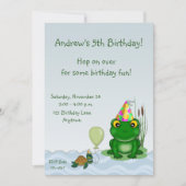 Frog Birthday Invitation | Zazzle