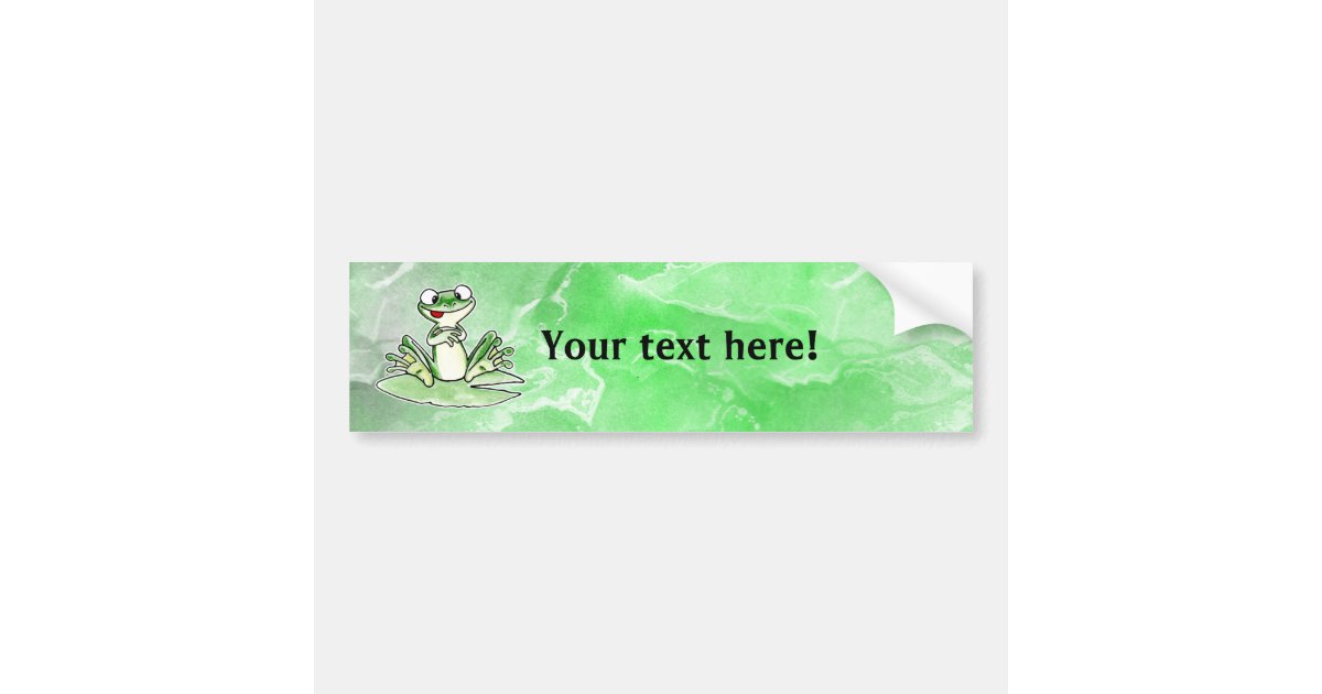 Frog Bumper Sticker | Zazzle