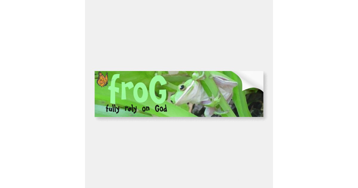 frog bumper sticker | Zazzle