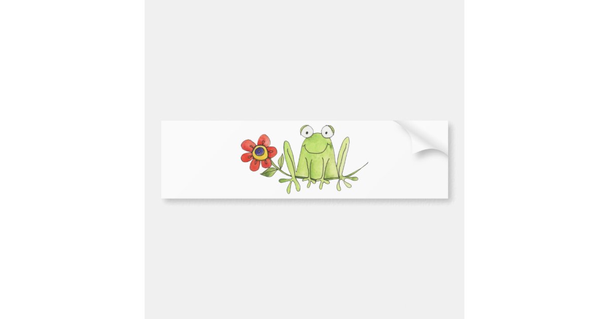 Frog Bumper Sticker | Zazzle