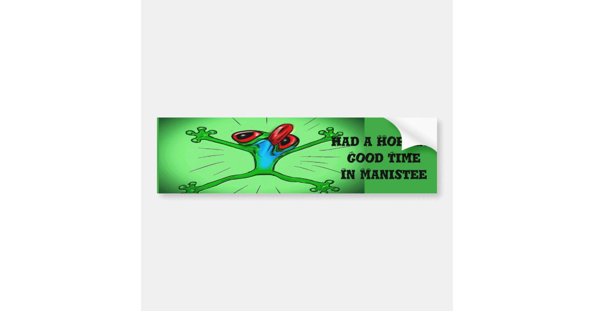 Frog bumper sticker | Zazzle