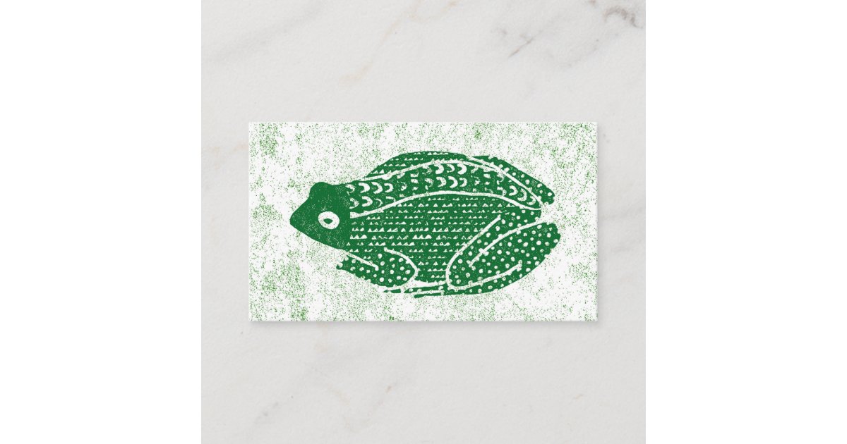 Frog Business Cards - Green Frog | Zazzle