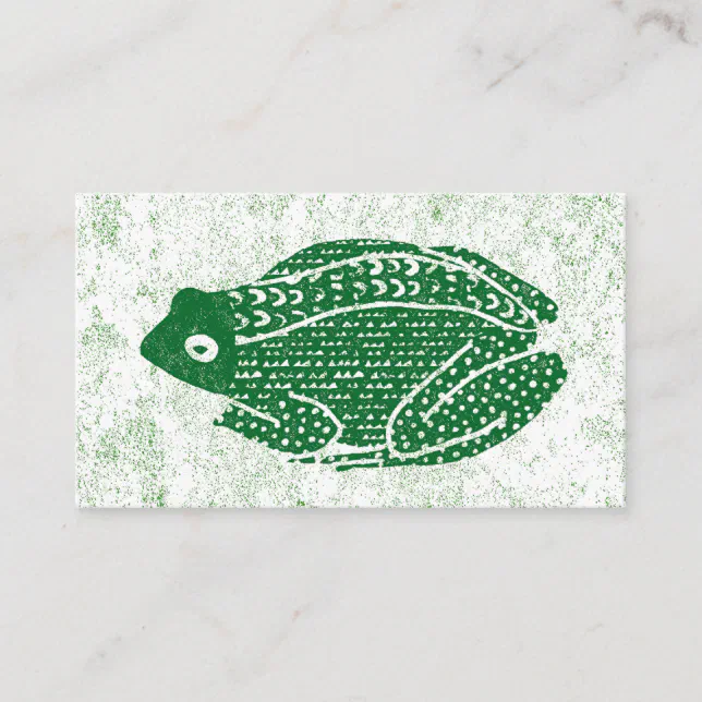 Frog Business Cards - Green Frog | Zazzle