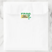 FROG CHRISTIAN ACRONYM FULLY RELY ON GOD CLASSIC ROUND STICKER | Zazzle