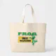 FROG CHRISTIAN ACRONYM FULLY RELY ON GOD LARGE TOTE BAG | Zazzle