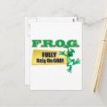 FROG CHRISTIAN ACRONYM FULLY RELY ON GOD POSTCARD | Zazzle