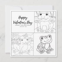 Coloring Pages Frog Valentine