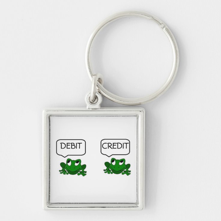 Frog Debit or Credit Keychain | Zazzle