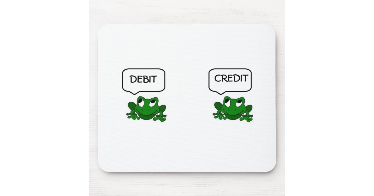 Frog Debit or Credit Mousepad | Zazzle