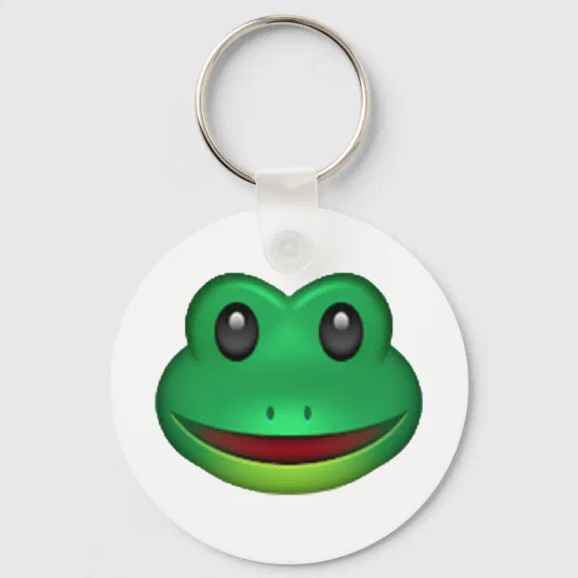 Frog - Emoji Keychain | Zazzle