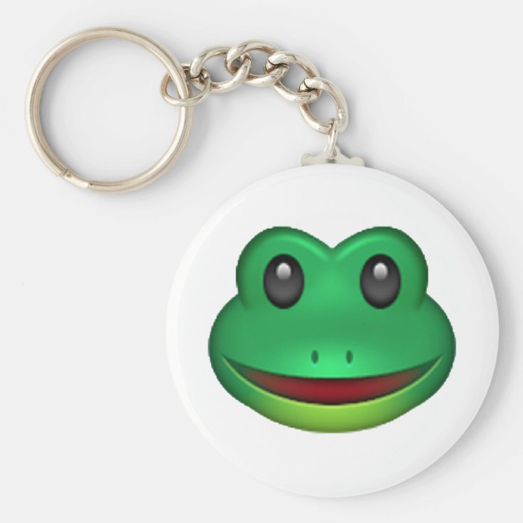 Frog - Emoji Keychain | Zazzle