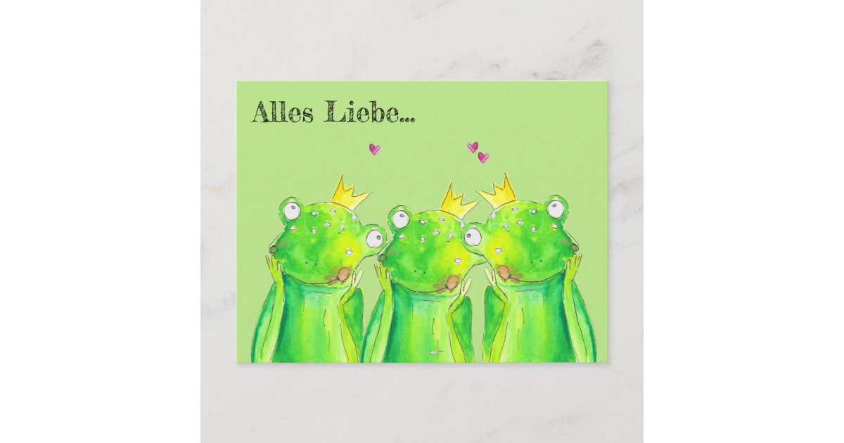 Frog, Frog King Congratulations Card Heart | Zazzle