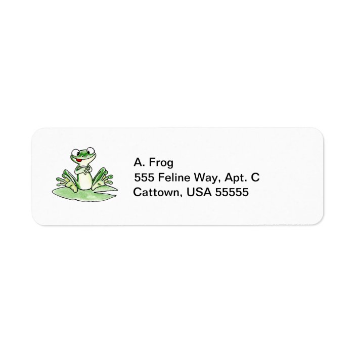Frog Label | Zazzle.com