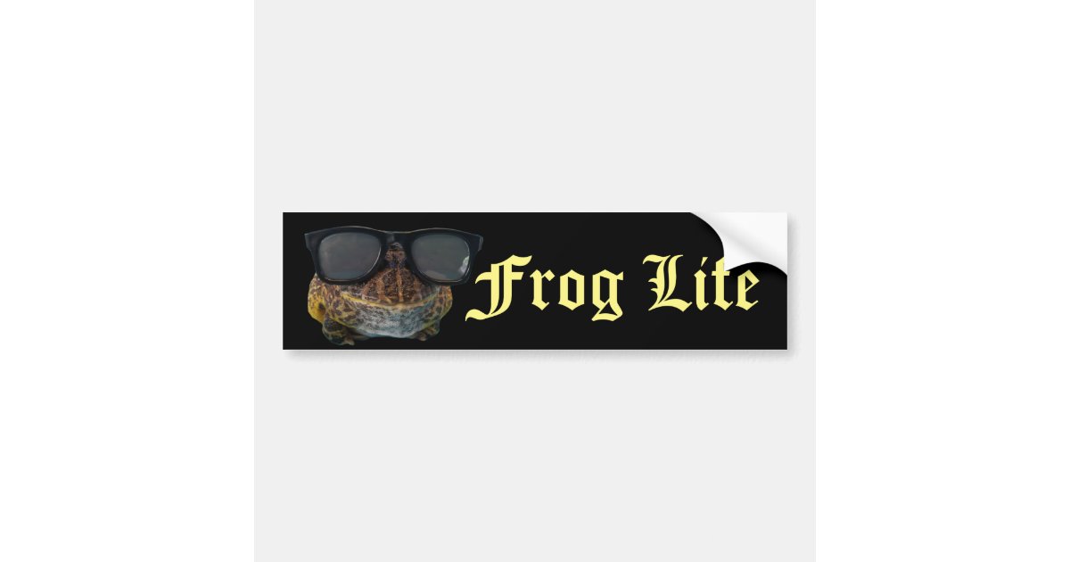 Frog Life Bumper Sticker | Zazzle