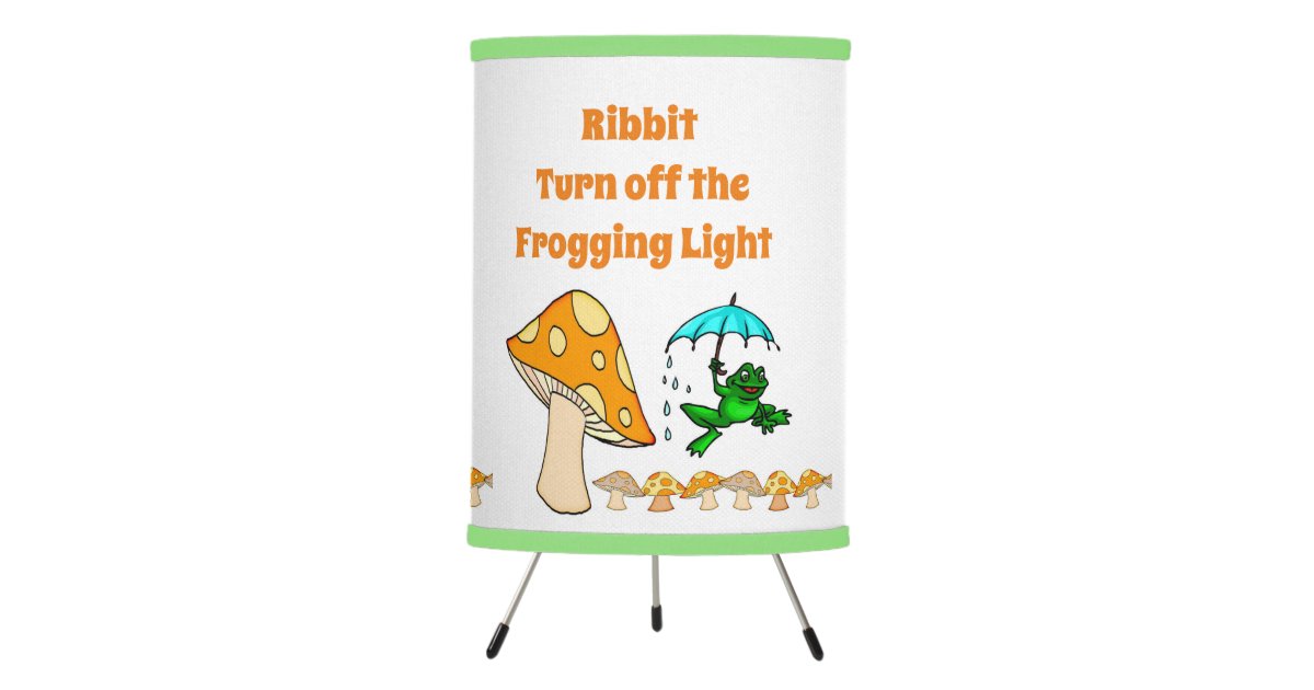 Frog Mushroom Ribbit Decorative Lamp Shade | Zazzle