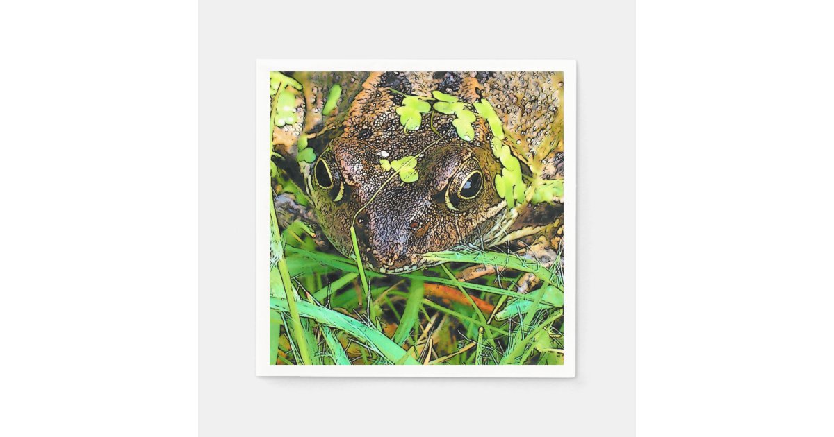FROG PAPER NAPKINS | Zazzle
