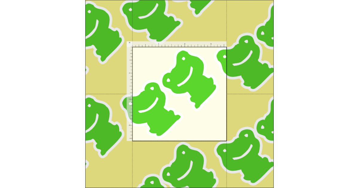 Frog Pattern Fabric | Zazzle