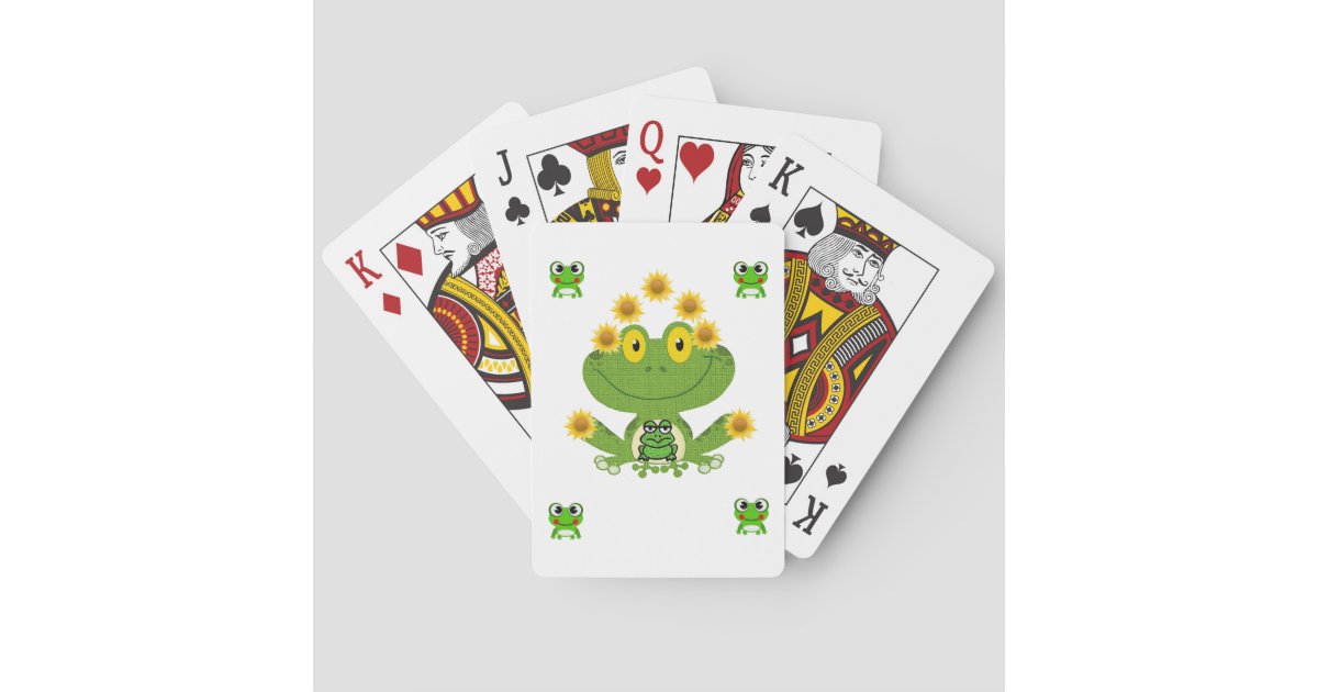 Frog Playing Card Deck | Zazzle