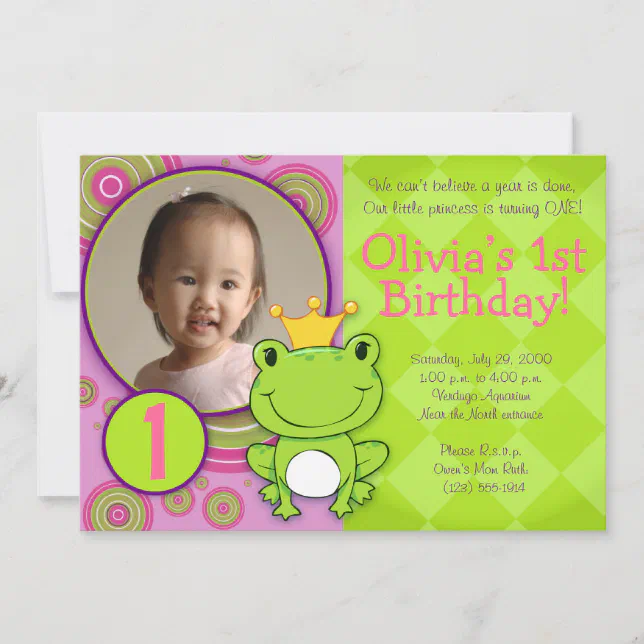 Frog Princess Birthday Invitation | Zazzle