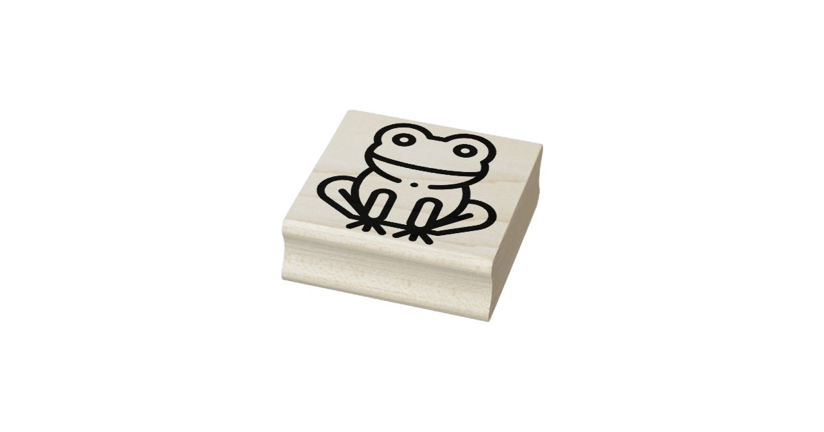 Frog Rubber Stamp | Zazzle