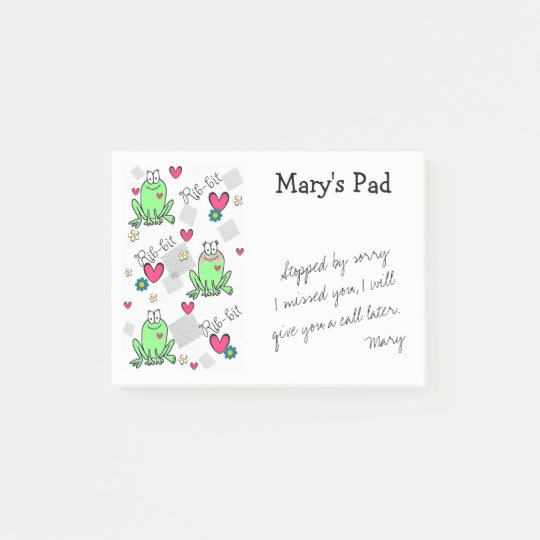 Frog (Sticky Notes) Post-it Notes | Zazzle.com