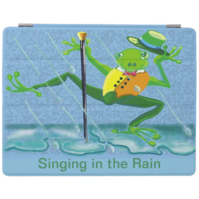 Frog tap dancing in the rain iPad smart cover | Zazzle