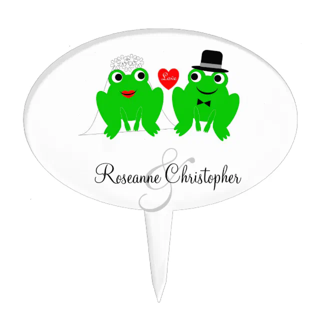 Frog Wedding Cake Topper | Zazzle