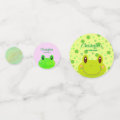 Froggy First Birthday Party Frog Colorful Confetti | Zazzle